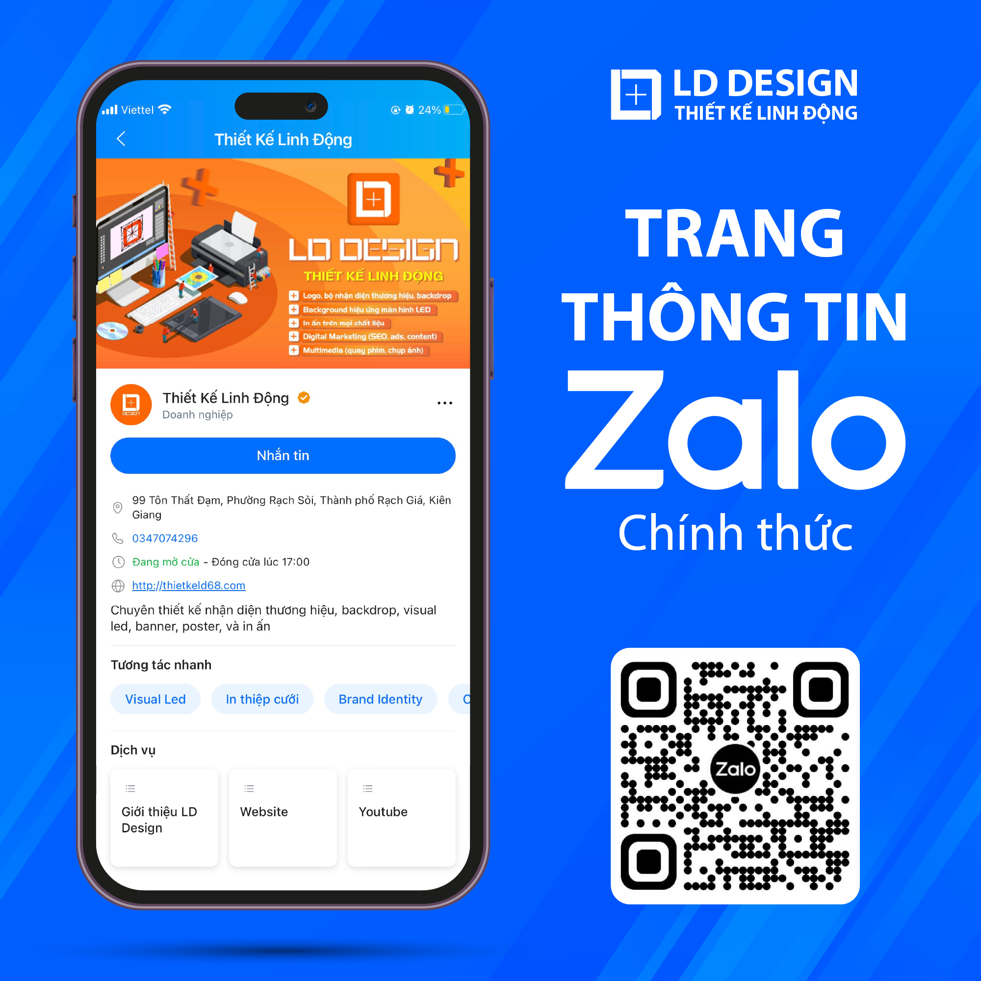LD Design ra mắt Trang thông tin chính thức trên Zalo (OA) | LD Design ...